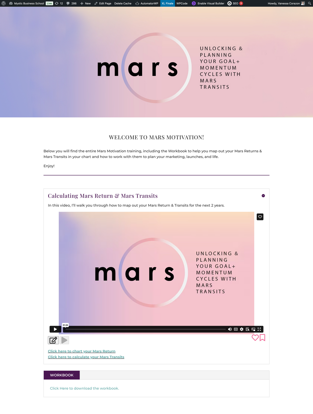 Mars Motivation Workshop – Moonsight Planner™